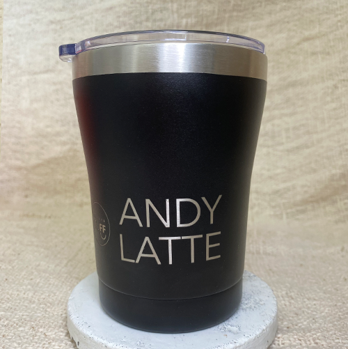 Shop Black Insulated Stainless Steel Coffee Cup | Coffee Cuff